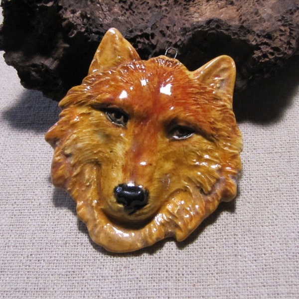 Ceramic Wolf Head - Etsy