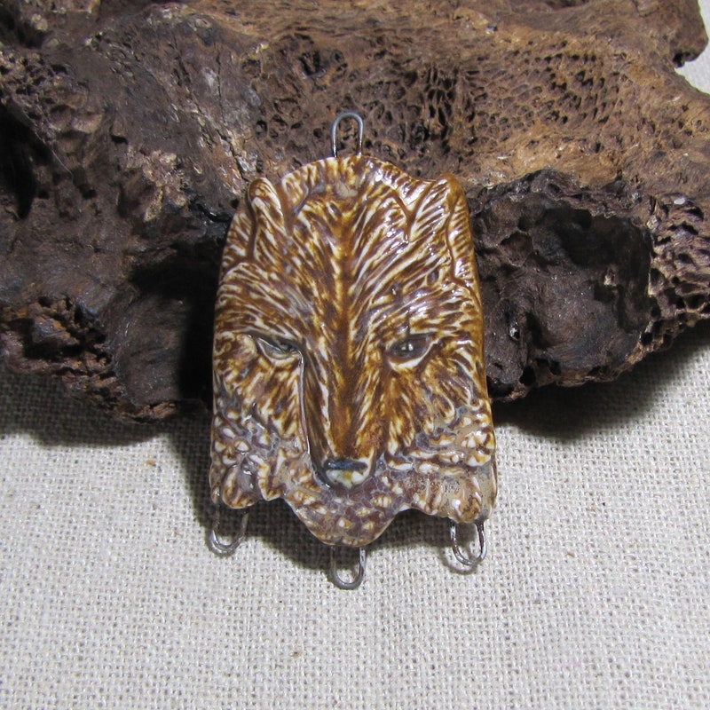 Ceramic Wolf Head - Etsy