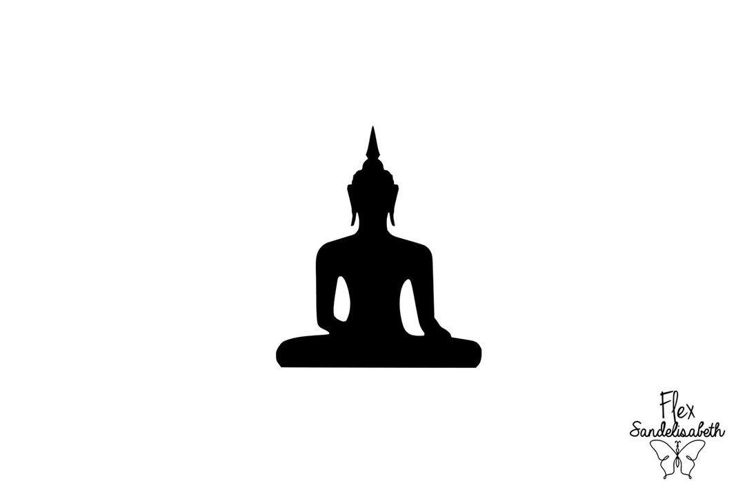 Buddha Meditation Zen Applique Flex Iron-on Transfer Size and Color of ...