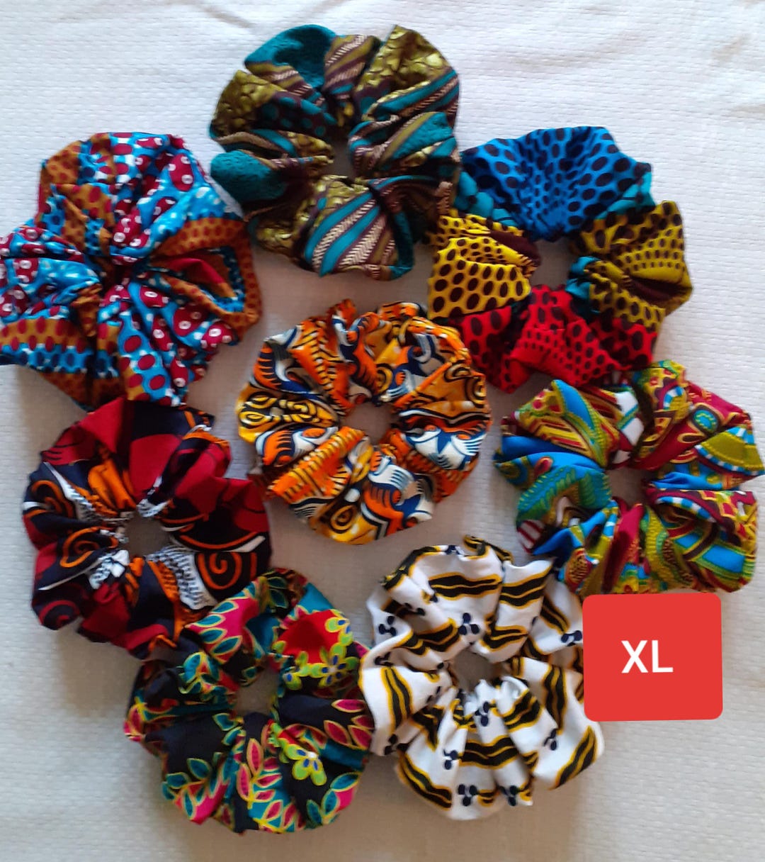 Chouchou XL Scrunchy, Scrunchie, Headband in African Style Wax Wedding ...