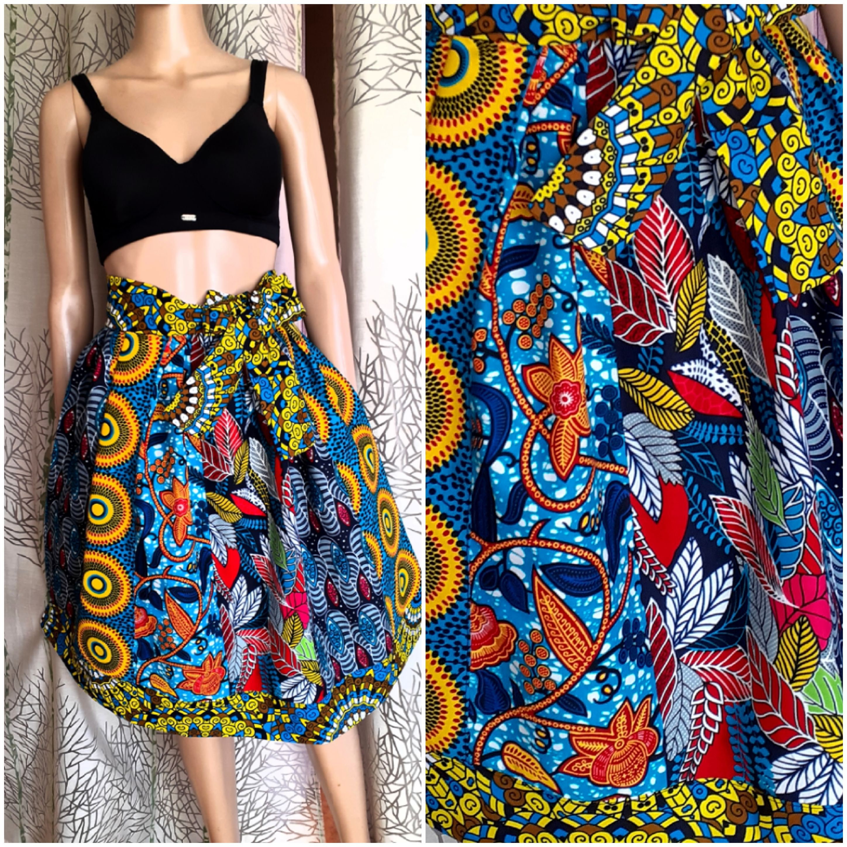 Jupe Wax Taille Haute MAGBA Boutique Africaine En Ligne