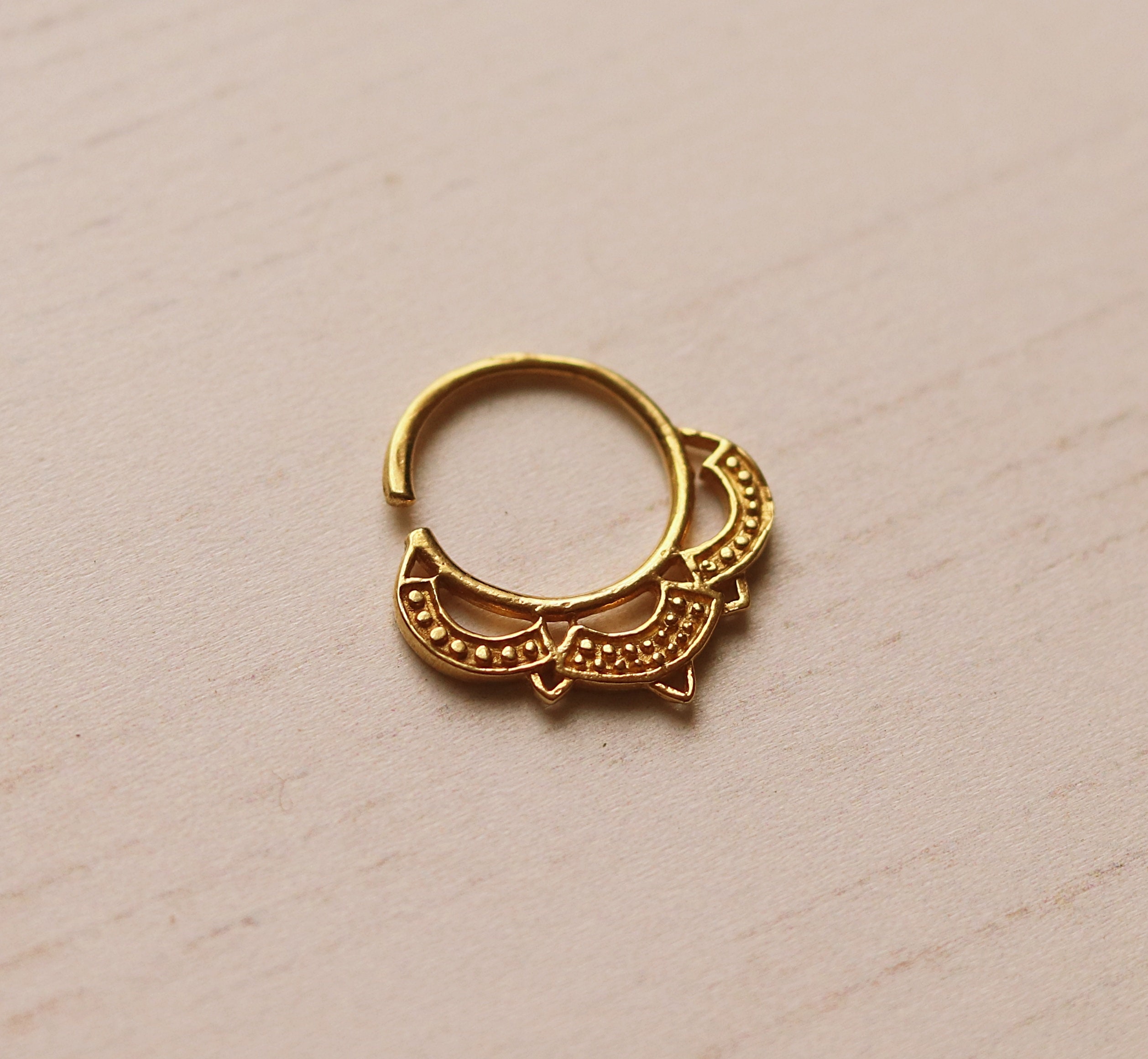 Gold Plated Septum,gold Piercing,gold Septums,body Jewellery,18g ...