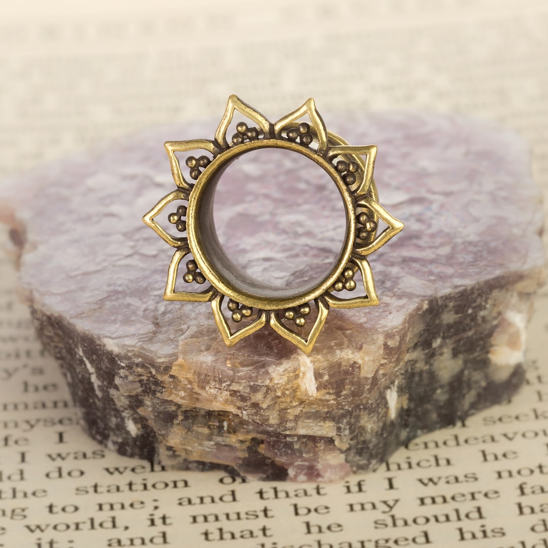 Brass Tunnels,brass Ear Plugs, Plugs,tunnels,stretchers,flesh Tunnels ...