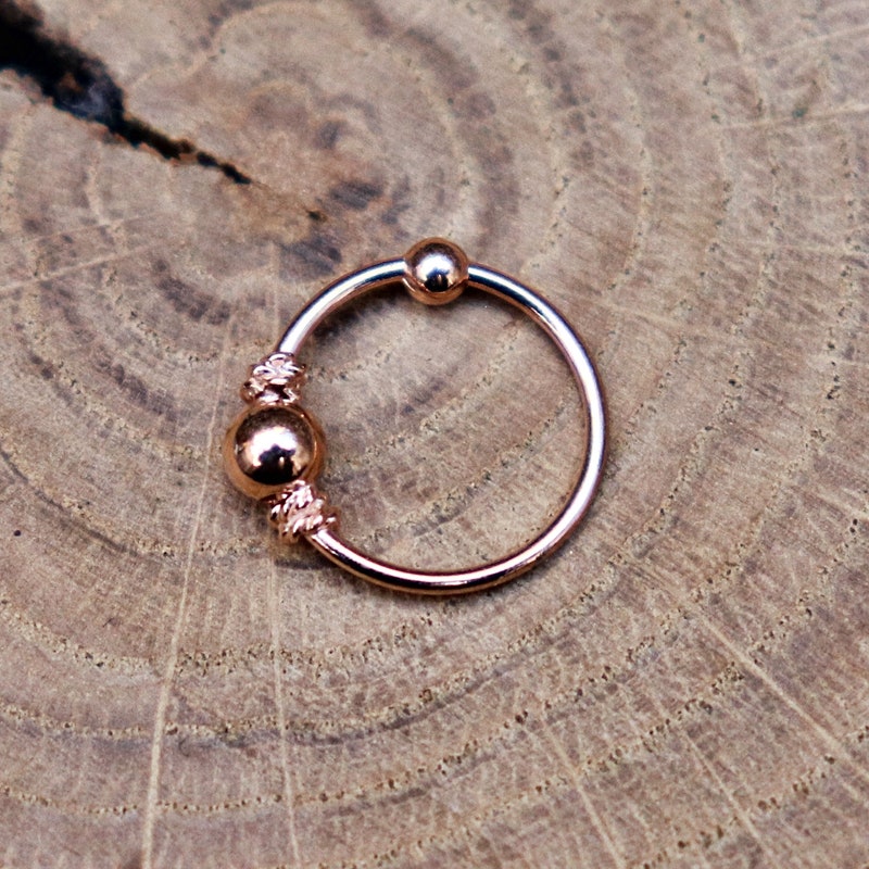 Rose Gold Nose Ring - Etsy