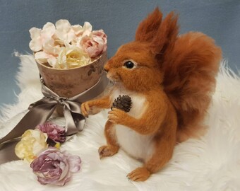 Realistic Squirrel Plush - Etsy