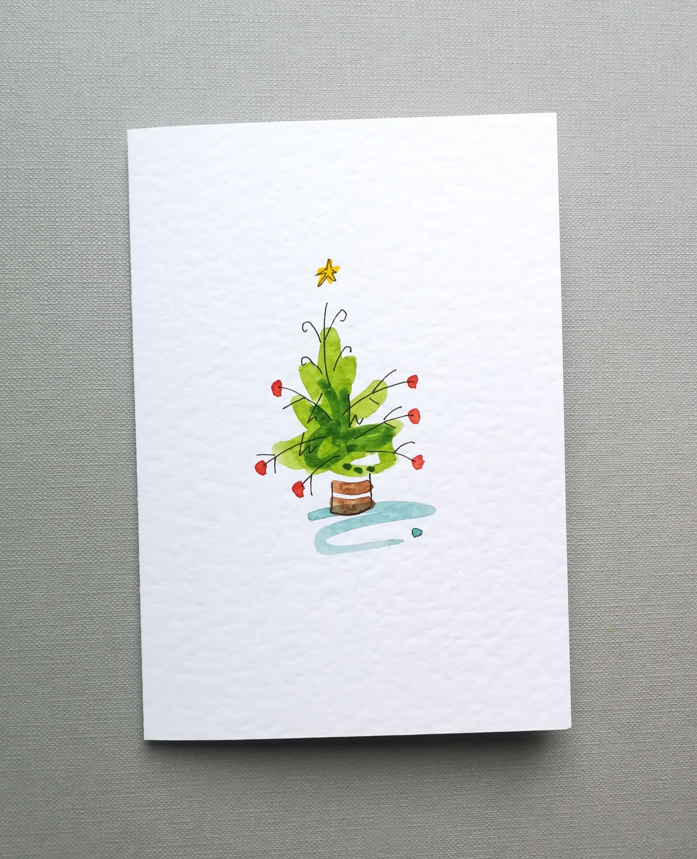 8 Pack Hand Painted Watercolour Christmas Cards the - Etsy Canada