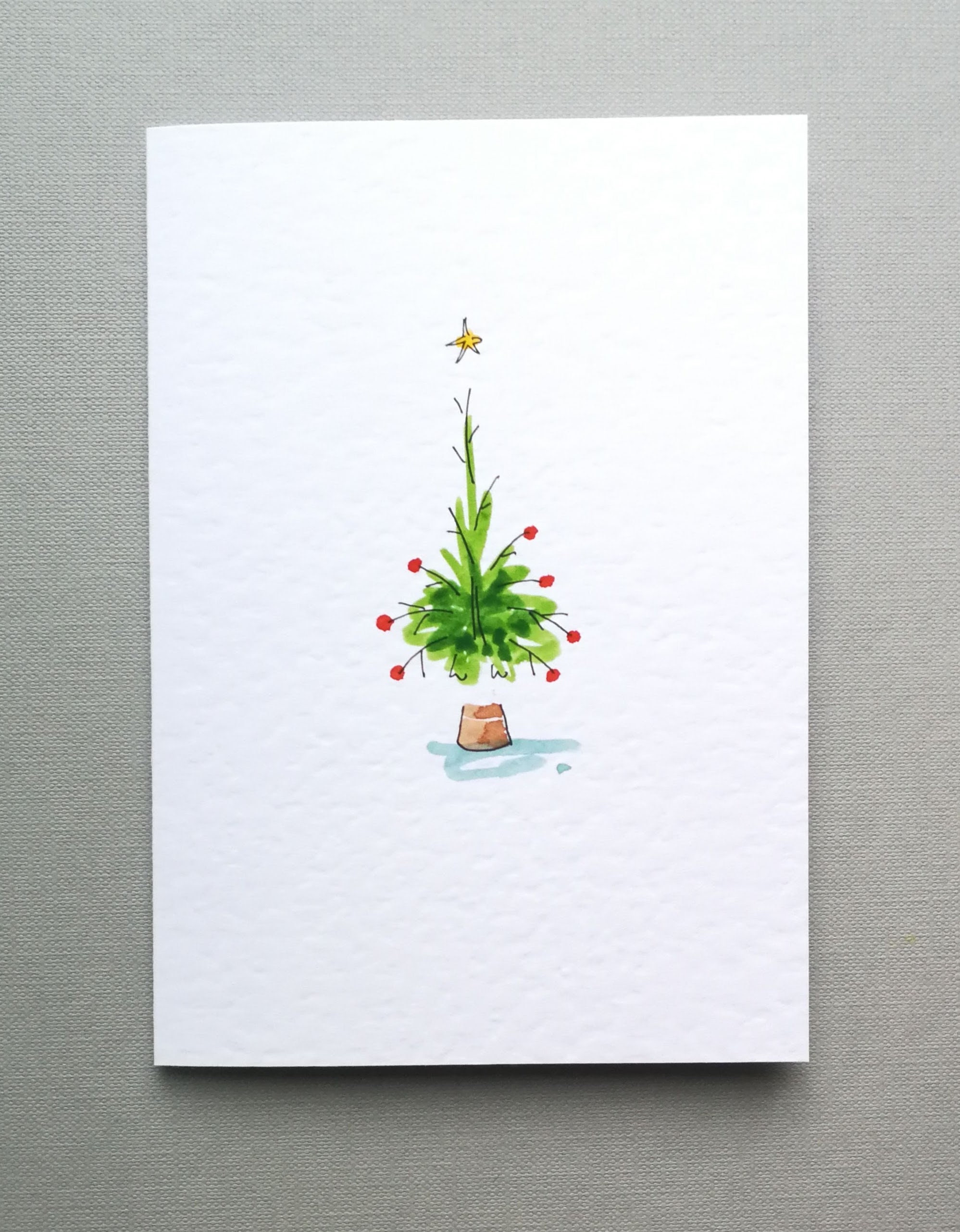 8 Pack Hand Painted Watercolour Christmas Cards the - Etsy Canada