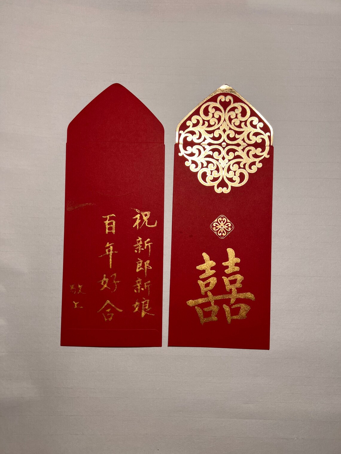 Personalised Calligraphy Chinese Red Packet | Customised Surname for ...