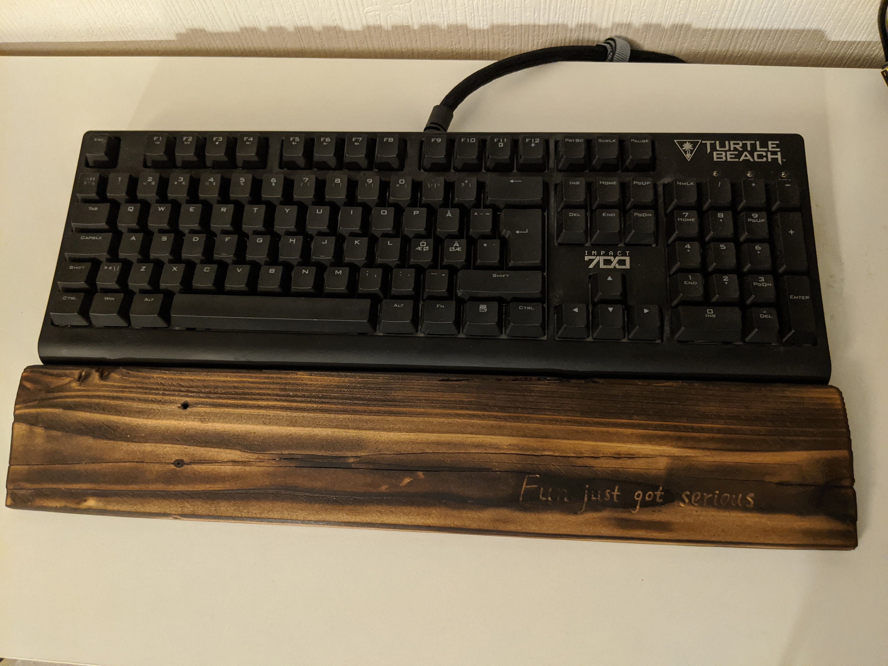 Wood Burnt Keyboard Wrist Rest Handmade Support Cushion - Etsy UK