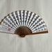 Chinese Hand Fan, Silk Fan, Red Hand Fun, Gold Ink Calligraphy, Chinese ...