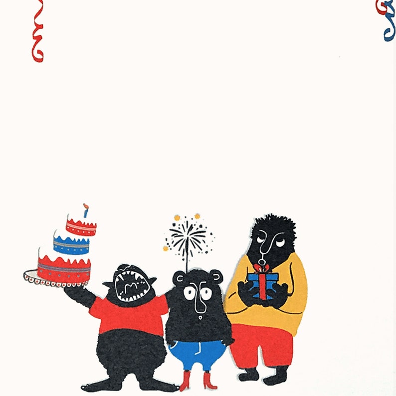 Birthday Card happy Birthday, Tadaaaa Including Envelope 12 X 17 Cm - Etsy