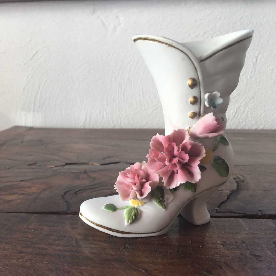 Decorative Boot, Decorative Trinkets, Porcelain Trinkets, Porcelain ...