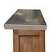2" Island Countertop Without Backsplash Seamless Brushed Stainless ...