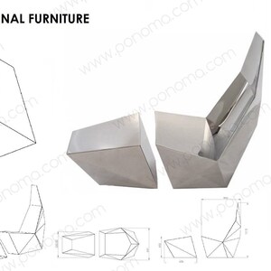 Stainless Steel Furniture: Coffee Table Bench Pouf Stand | Etsy