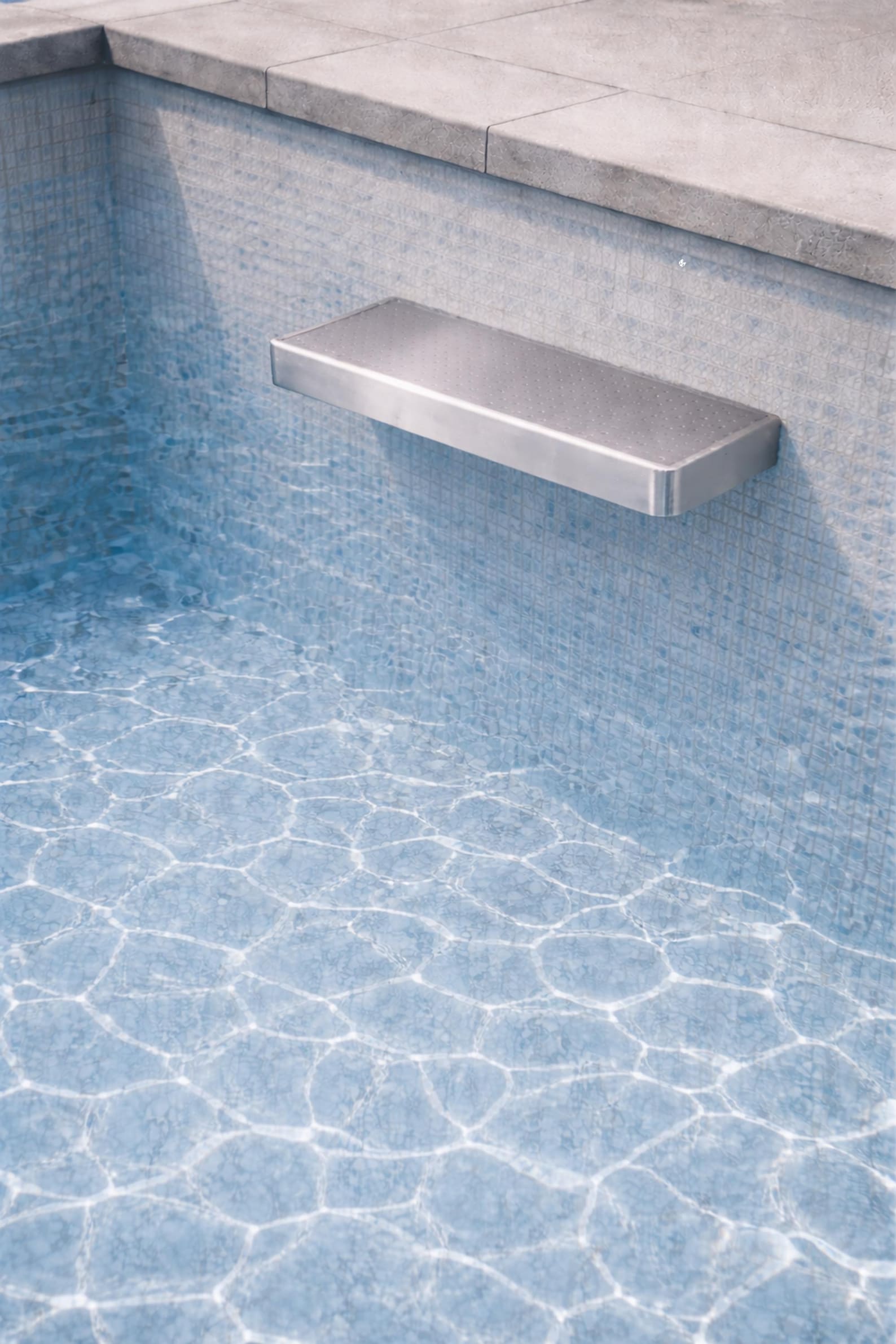 Stainless Steel Floating Pool Step (wall-mounted) PONOMA® Shelf With ...