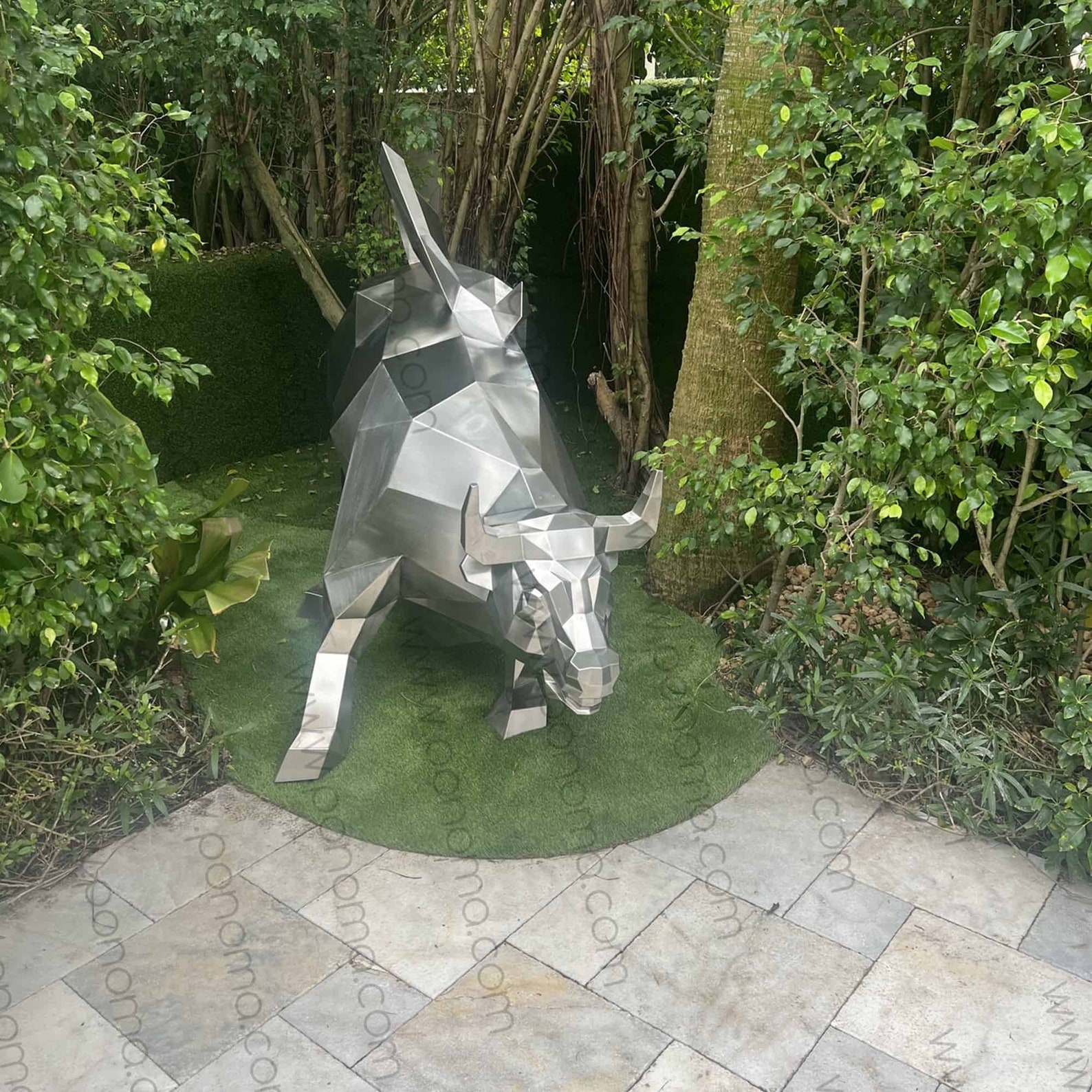 Polygonal Stainless Steel Animal Sculpture: Lion, Wolf, Deer - Etsy
