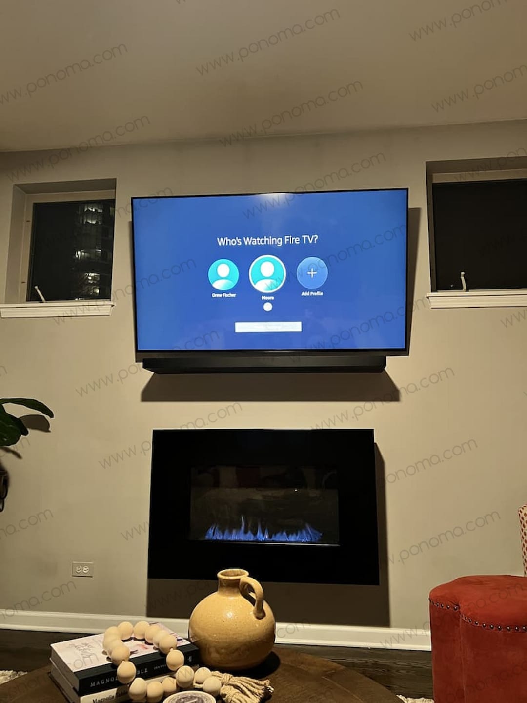 Fireproof Floating Shelf, Above Mantel Decor, Metal Wall TV Shelf, Home ...