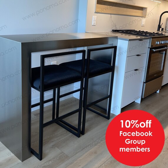 Waterfall Table Bar Counter Stool Coffee Table Bench - Etsy