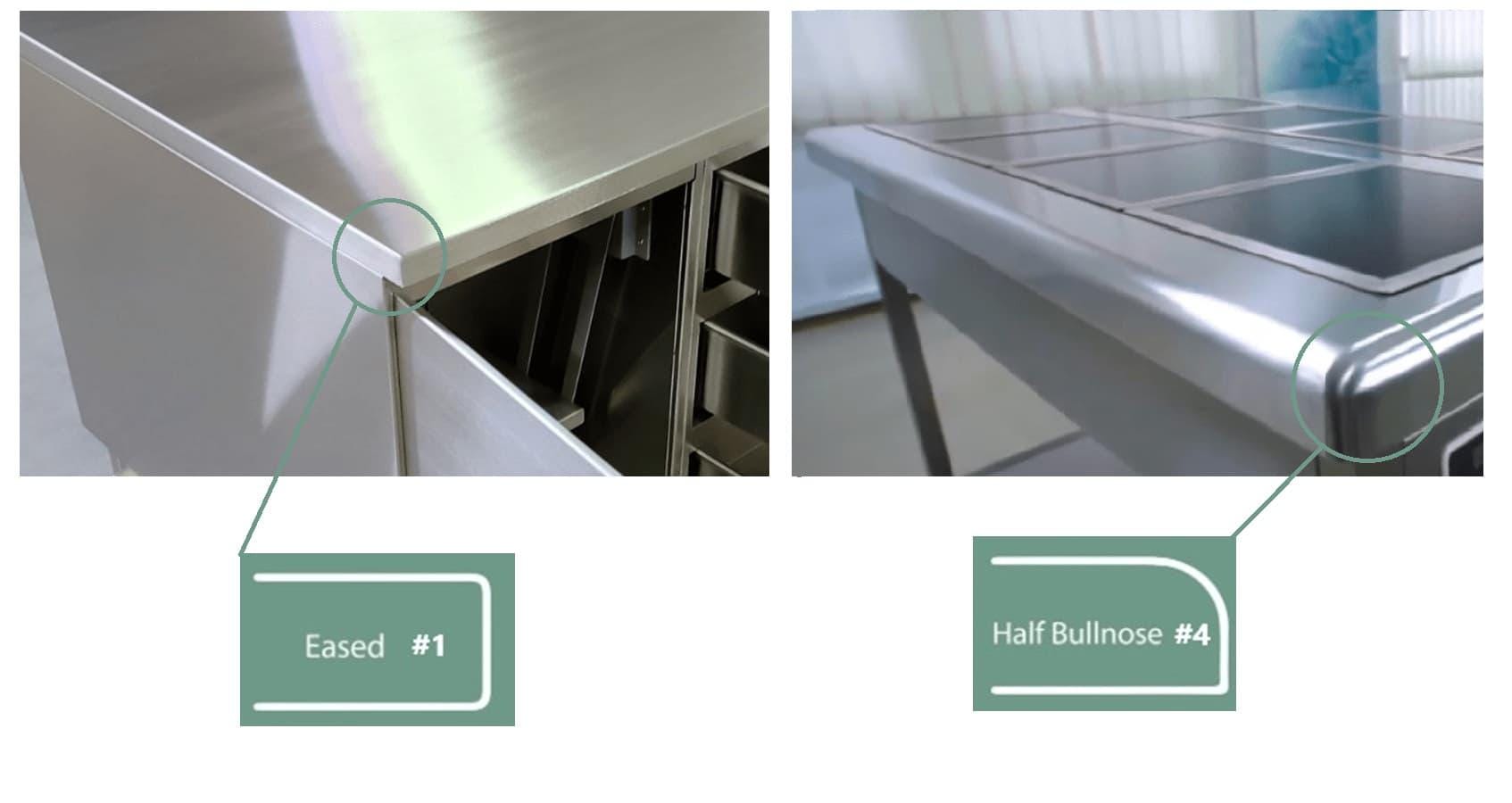 Kitchen Island Countertop Stainless Steel, 2" Countertop Without ...
