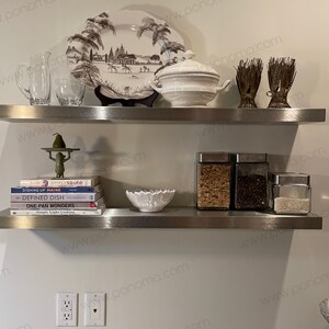 Medical Stainless Steel Floating Shelves: Fireplace & Kitchen ...