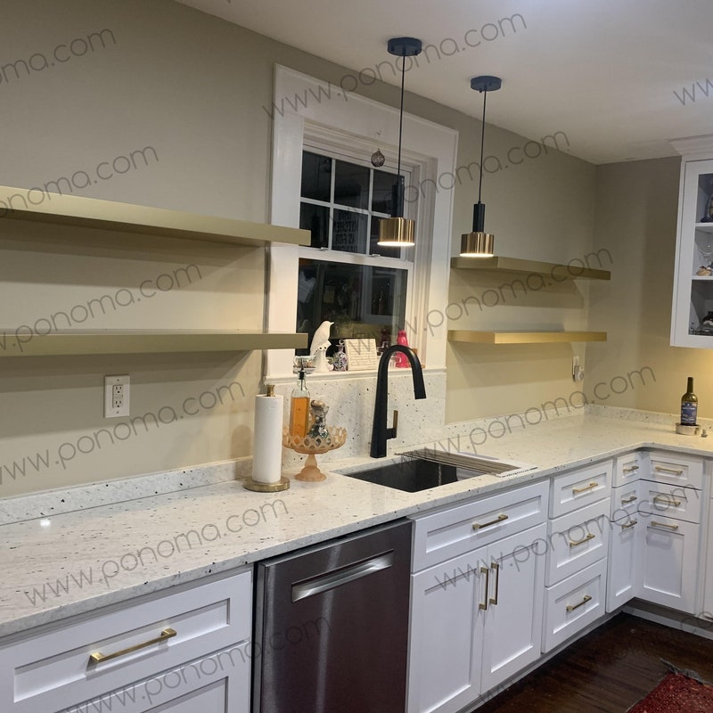 Gold Kitchen Shelf - Etsy