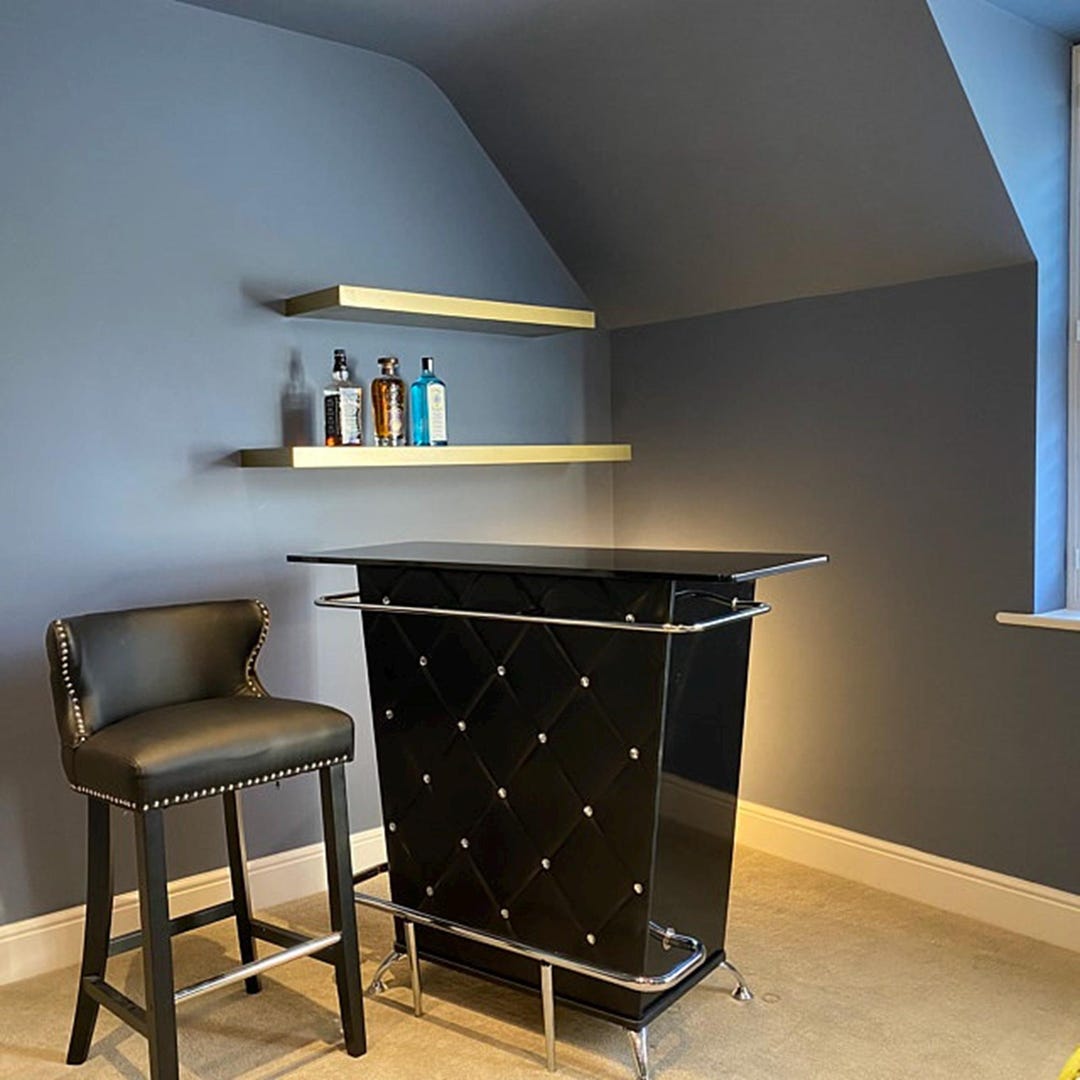 Brass Shelf, Gold Floating Shelves, Metal Shelving, Bar Decor, Home ...