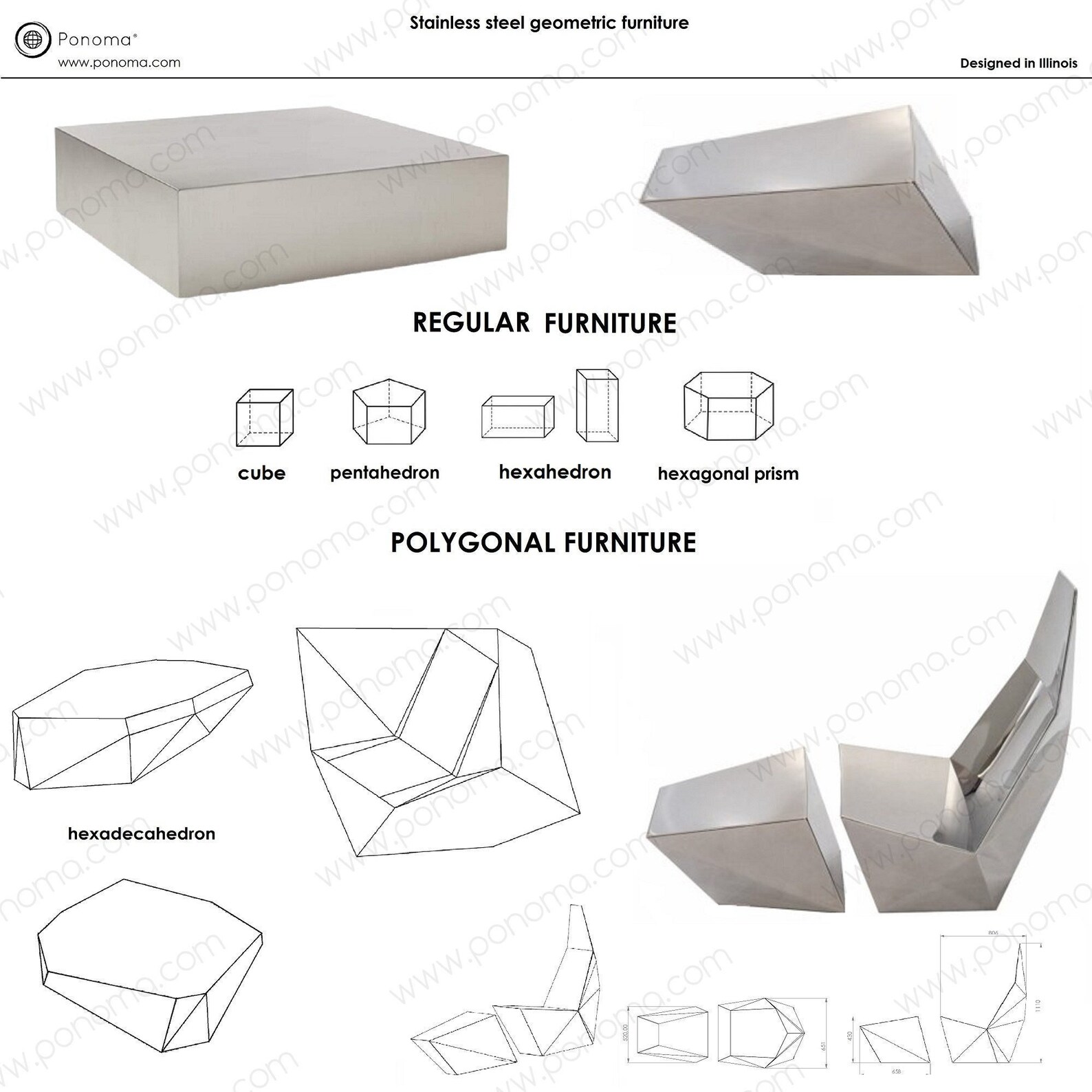 Stainless Steel Furniture: Coffee Table Bench Pouf Stand | Etsy