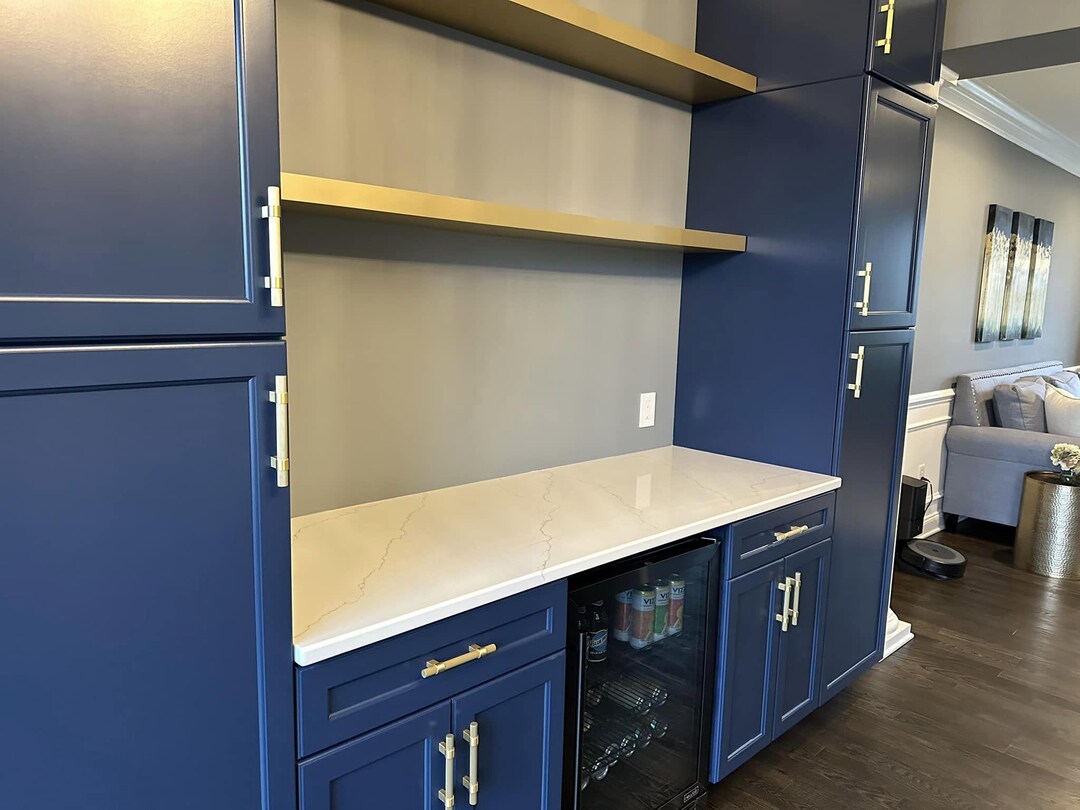 Bronze Painted Stainless Steel Floating Shelves: Fireproof, Water ...