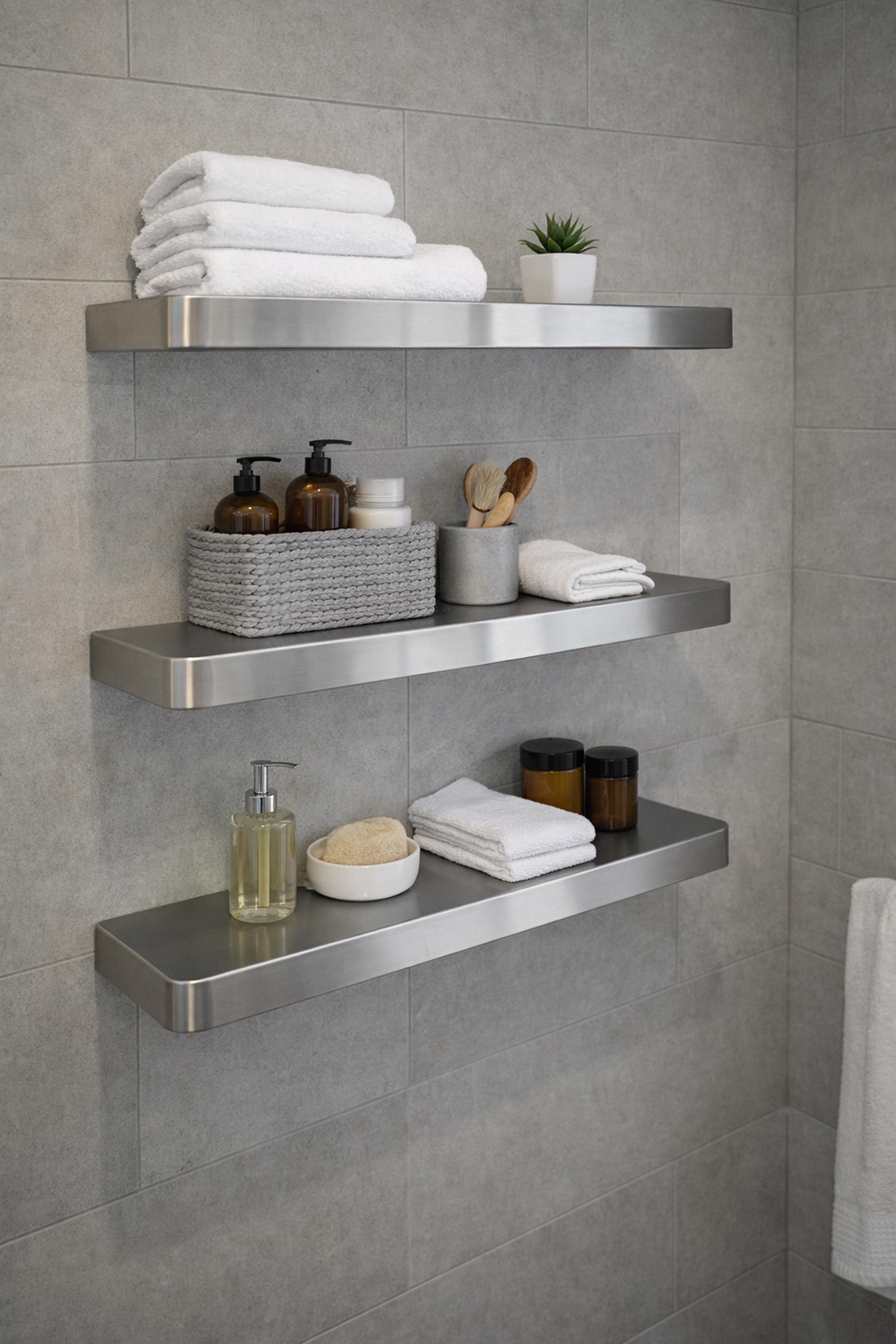 Stainless Steel Floating Pool Step (wall-mounted) PONOMA® Shelf With ...