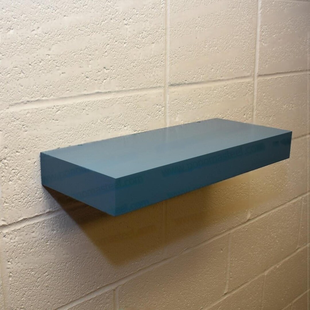 Blue Floating Shelves, Stainless Steel Storage Shelf, Sunroom Decor ...