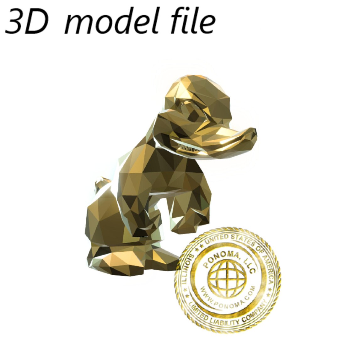 Duck Sculpture, Duck 3D Model, DIY Metalworking OBJ File - Etsy