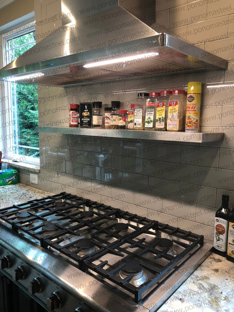 Metal Floating Shelves Ponoma® : Stainless Steel Floating - Etsy