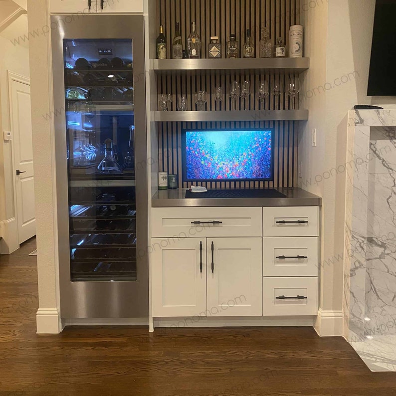 Island Countertop 3" Thick Without Backsplash Seamless Brushed ...