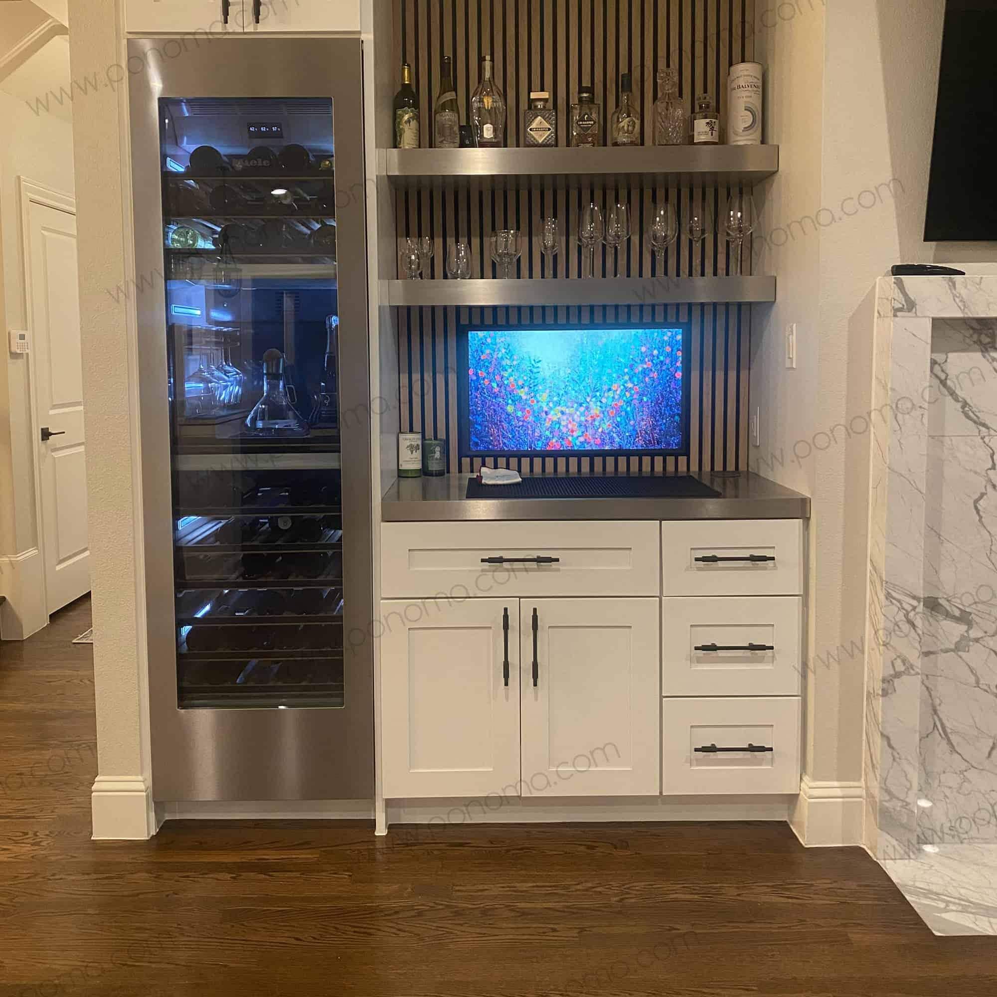 Tabletop 1.5" Island Countertop Without Backsplash Seamless Brushed ...