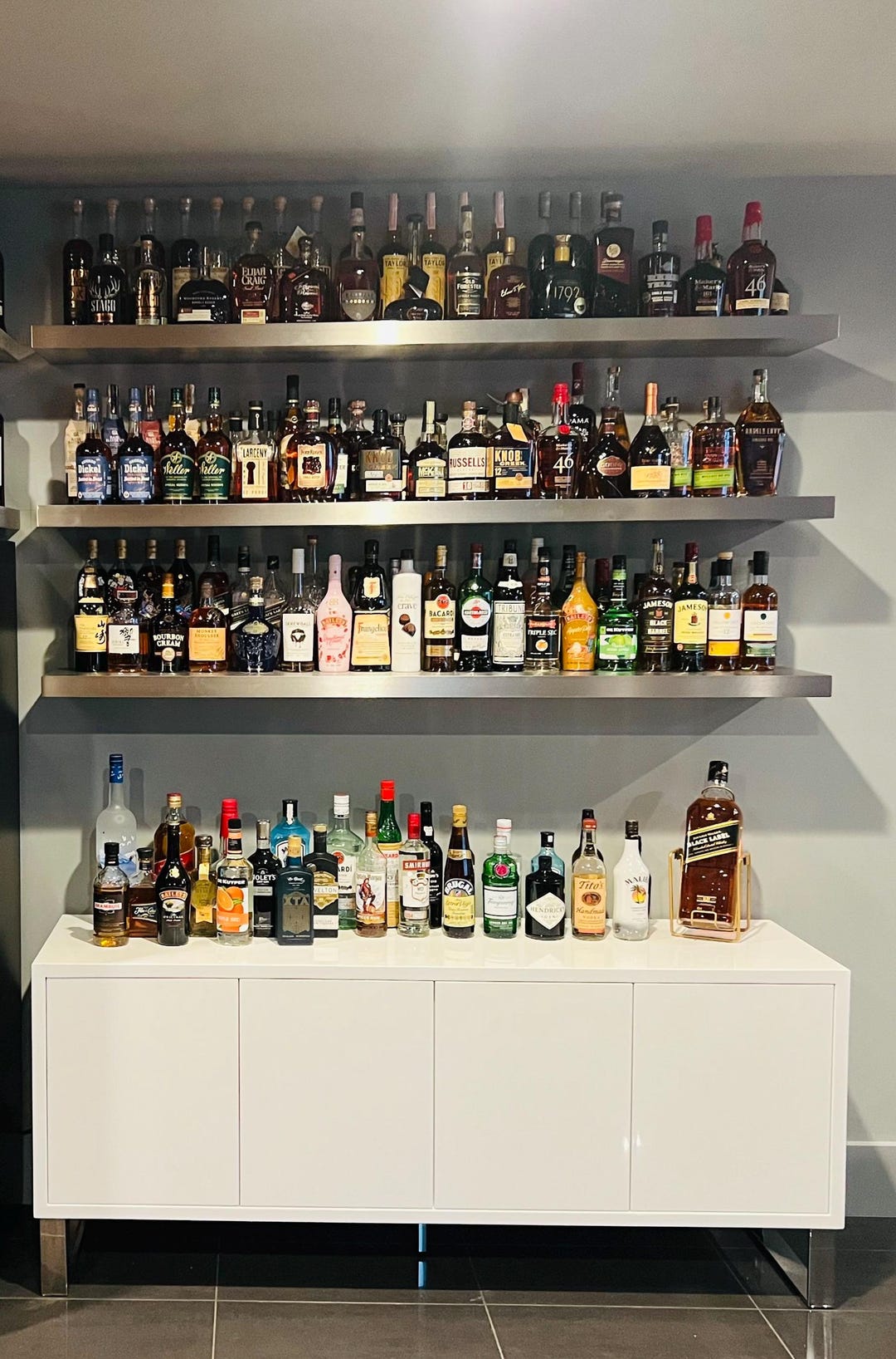 Stainless Steel Bar Shelves: Scandinavian Kitchen Spice Rack - Etsy