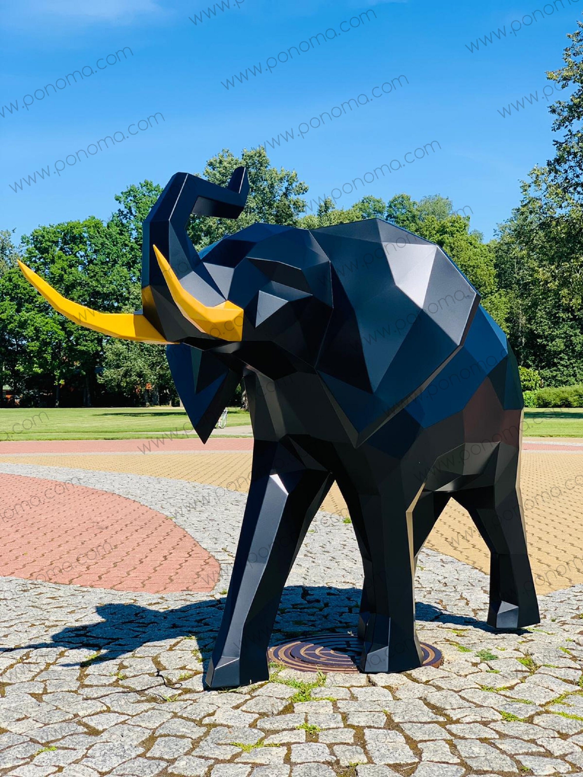 Polygonal Stainless Steel Animal Sculpture: Lion, Wolf, Deer - Etsy