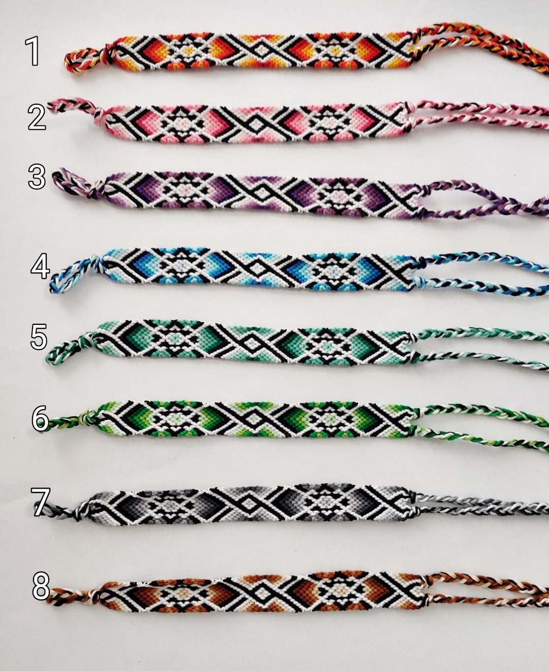 Friendship Bracelet Savana Pattern - Etsy