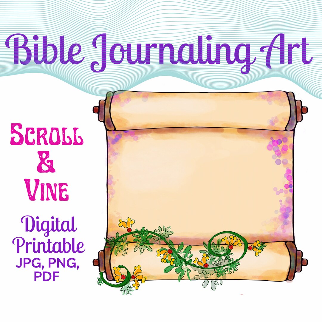 Scroll & Vine Scripture Digital Printable - Etsy