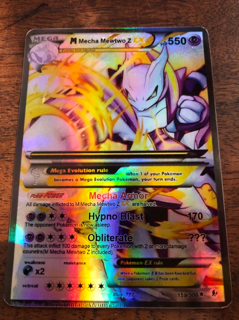 Pokemon X And Y Mega Evolution Mewtwo Card