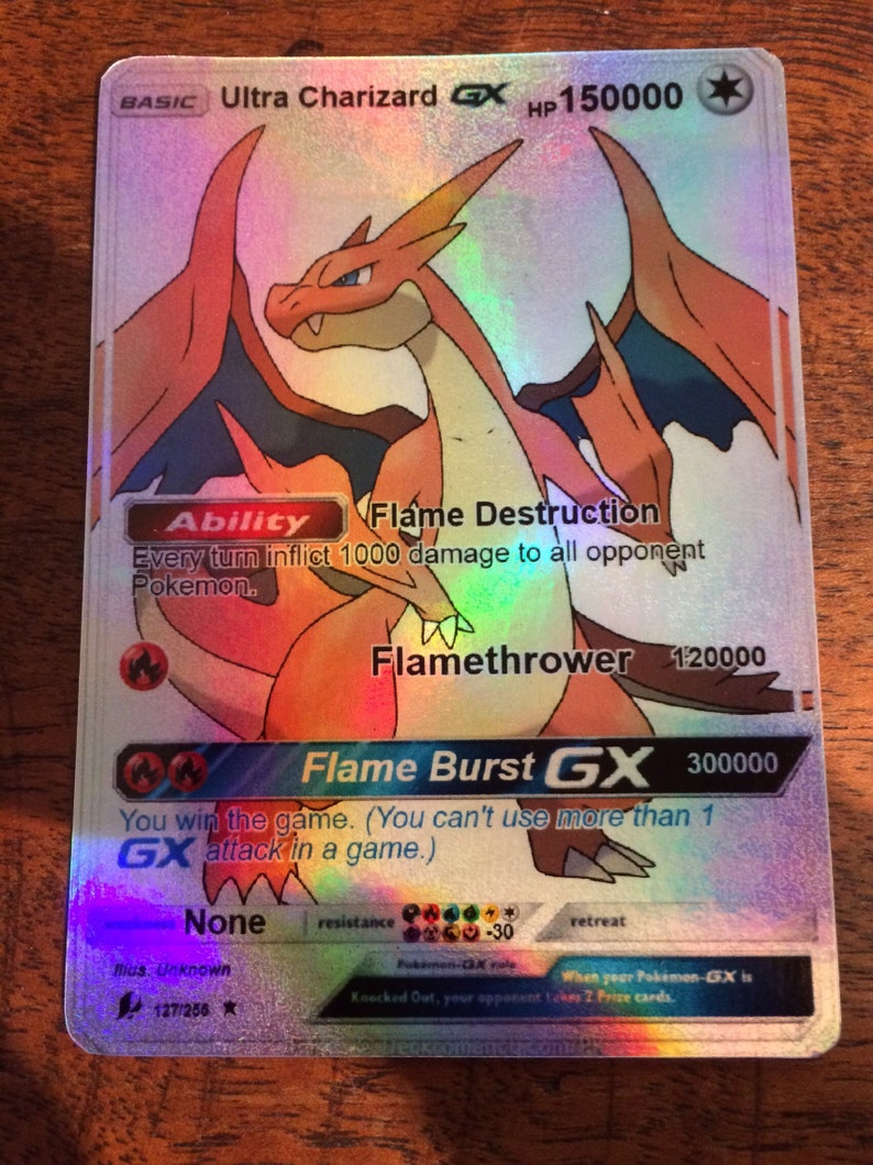 Mega Charizard Ex Gx Pokemon Orica Proxy Card Pokemon Mega Charizard Mega Charizard Ex Gx Pokemon Orica Proxy Card Pokemon Mega Charizard