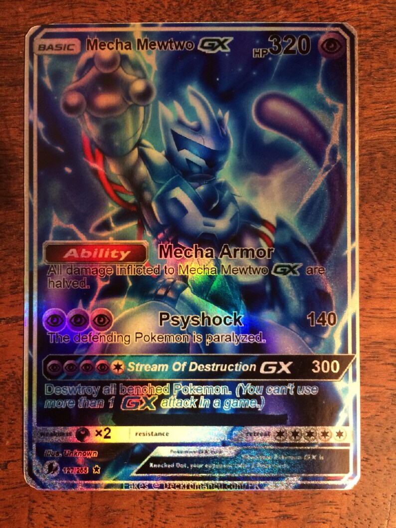 Shadow Mewtwo Gx Pokemon Card