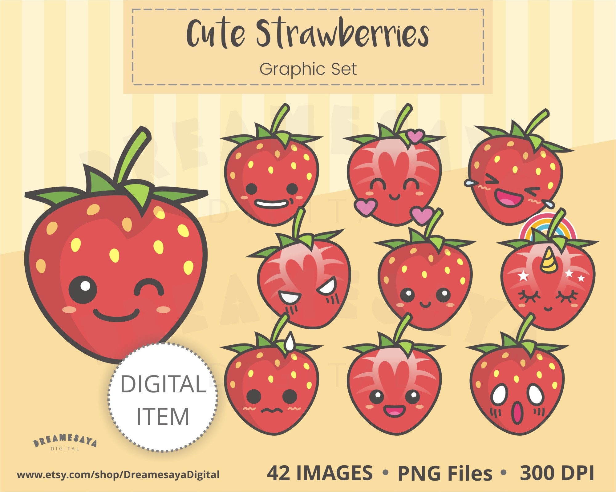 Cute Clipart Strawberry