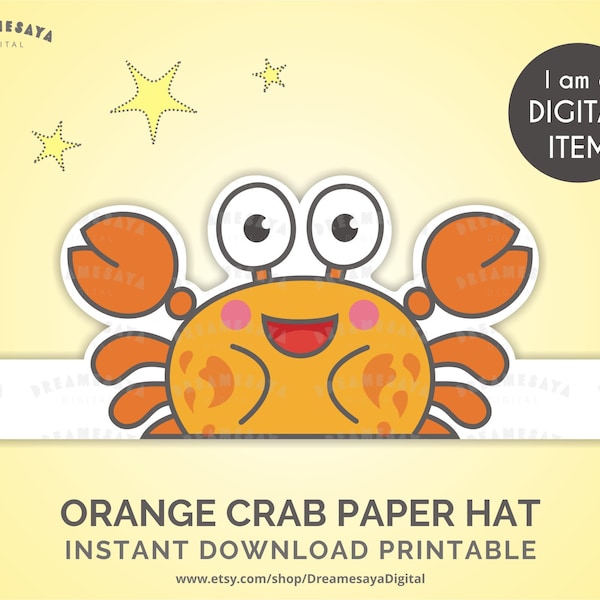 Orange Crab - Etsy