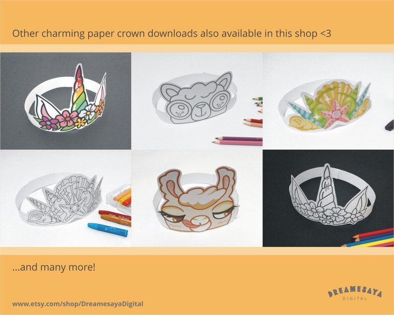 Owl Coloring Page PDF Printable Forest Animal Paper Crown Craft JPG ...
