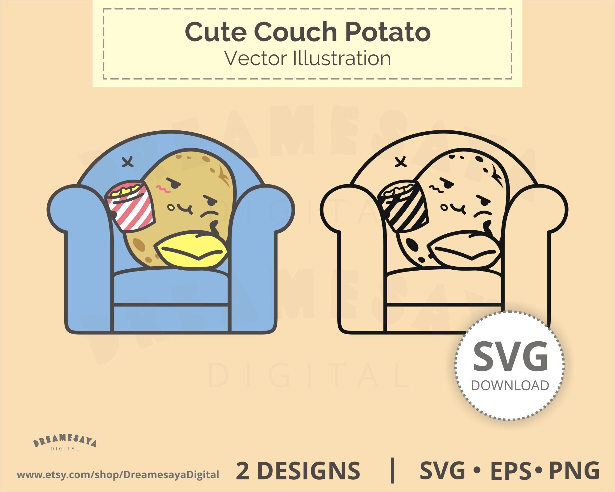 Couch Potato Clip Art