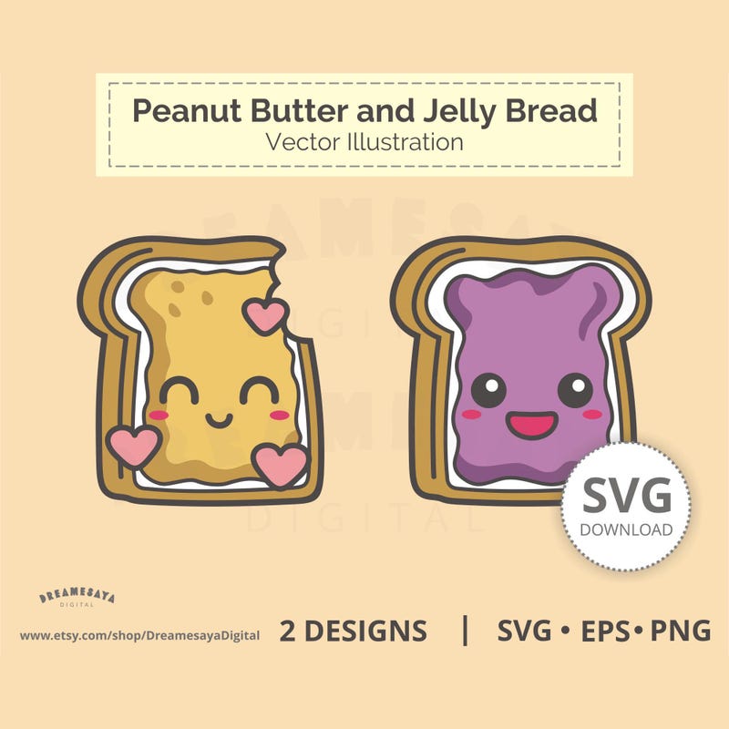 Pbj Clipart - Etsy