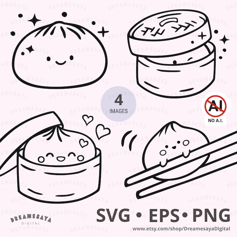 Kawaii Dumpling Anime - Etsy