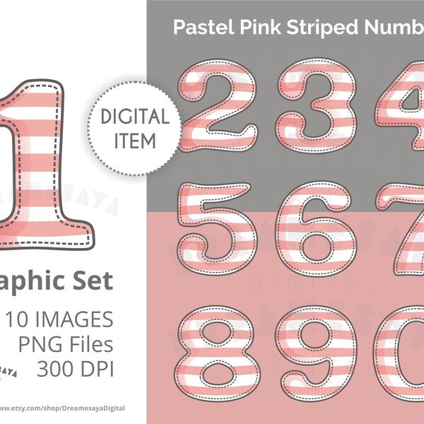 Fancy Numbers - Etsy