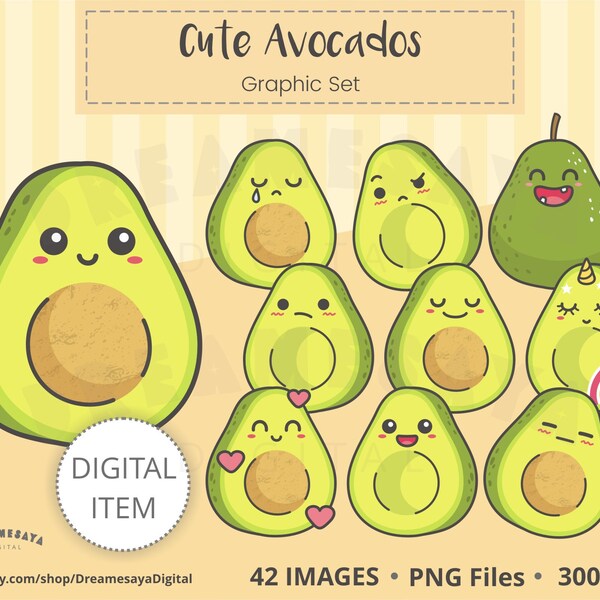 Smiley Fruit Clipart - Etsy