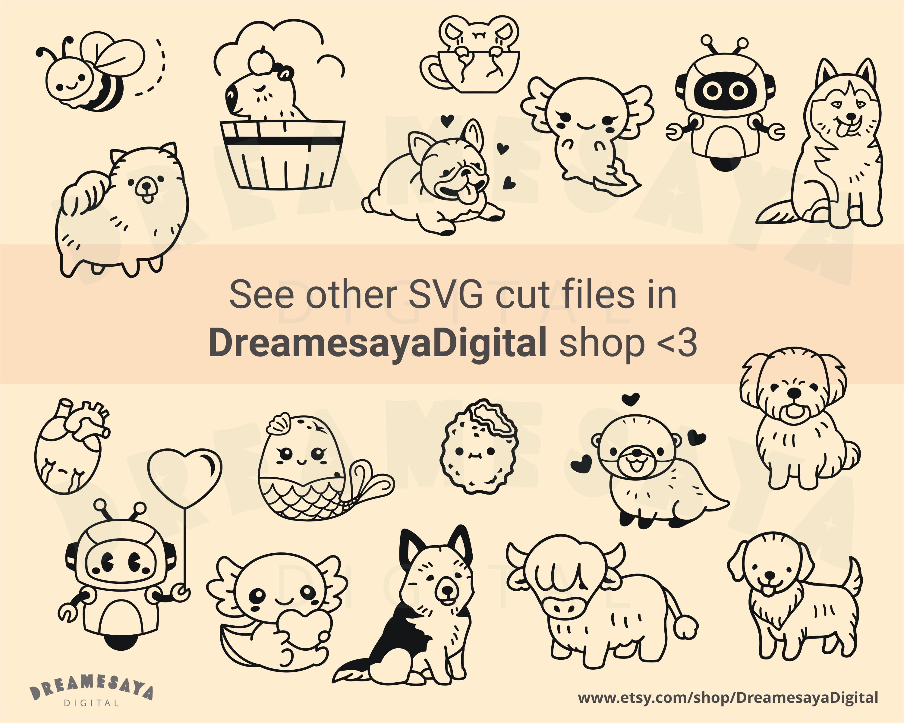 Capybara Bath SVG Outline, Cute Capy in Barrel Bucket Htv Cut File and ...